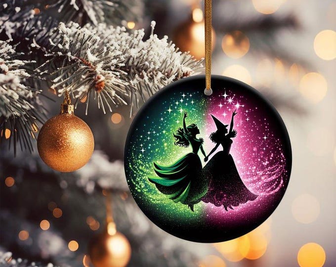 Wicked Christmas Decorations Wicked Castle Elphaba And Glinda Acrylic ...