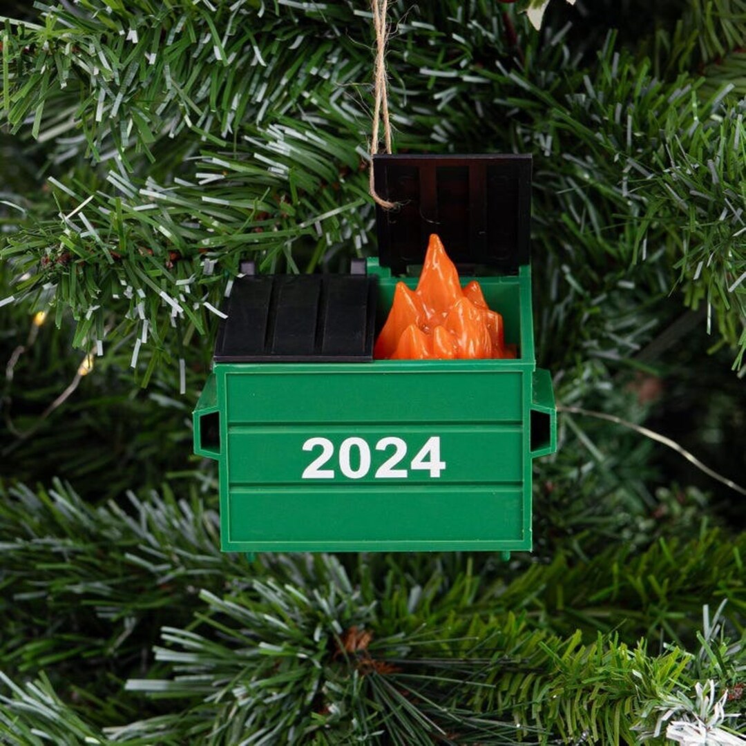 Dumpster Ornament, Dumpster Gift, Funny Ornament, 2024 Ornament ...