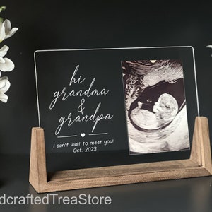 Personalized Baby Frame,baby Countdown Frame With Photo,ultrasound Baby ...