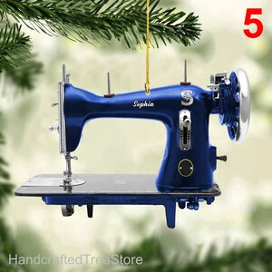 Personalized Sewing Machine Christmas Ornament, Sewing Ornament, Gifts ...