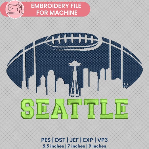 Seahawks Embroidery - Etsy