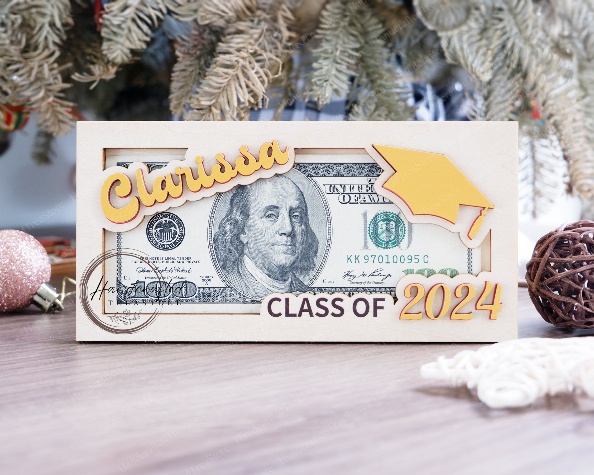 Graduation Money Gift Holder, Personalized Graduation Cash Holder ...