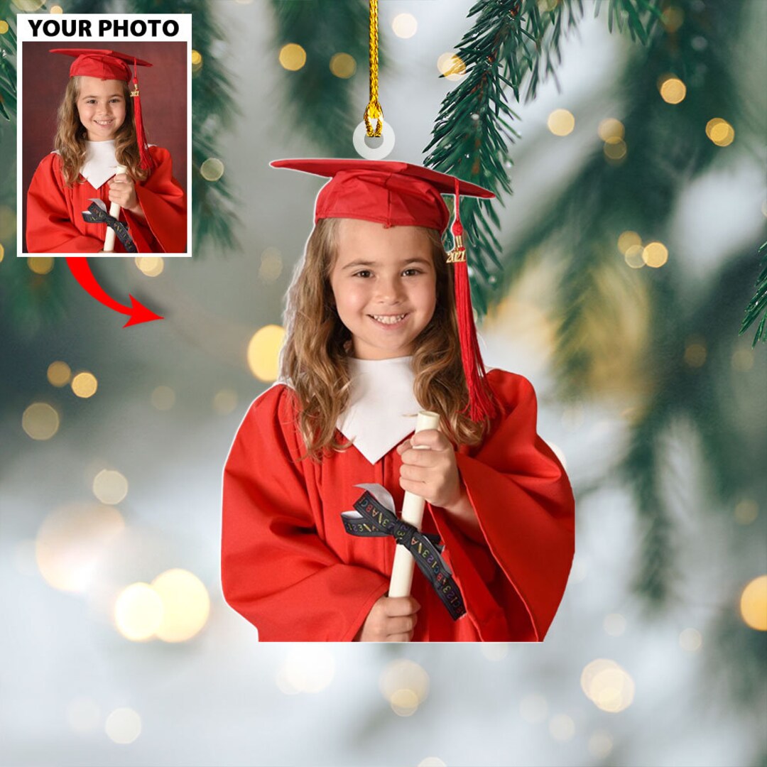 Custom Photo Graduation Ornament, Custom Photo Family Ornament, Collage ...
