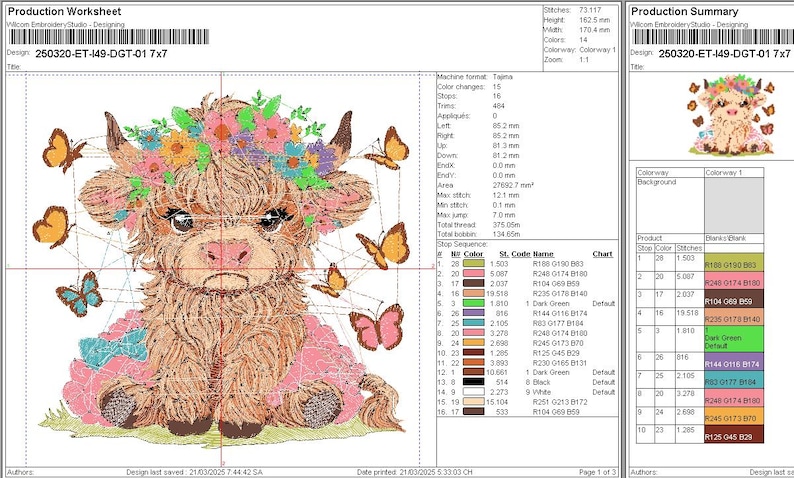 Baby Highland Cow Embroidery Design Bundle - Set of 4 Cute Cow Machine ...