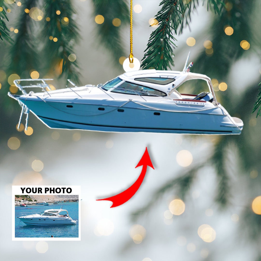 Personalized Boats Ornament, Custom Photo Boats Ornament, Unique Gifts ...