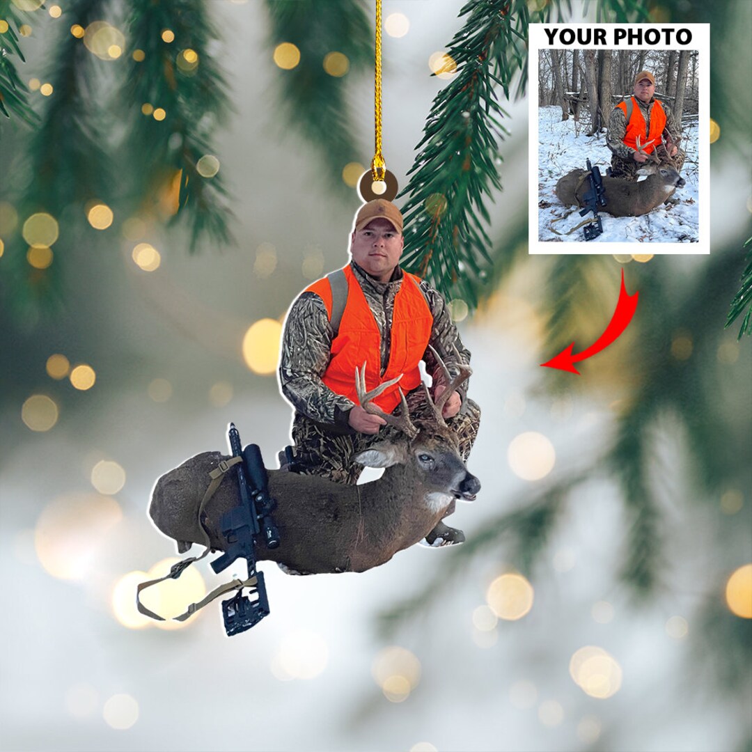 Custom Photo Deer Hunting Ornament,hunting Ornament,gift for Deer ...
