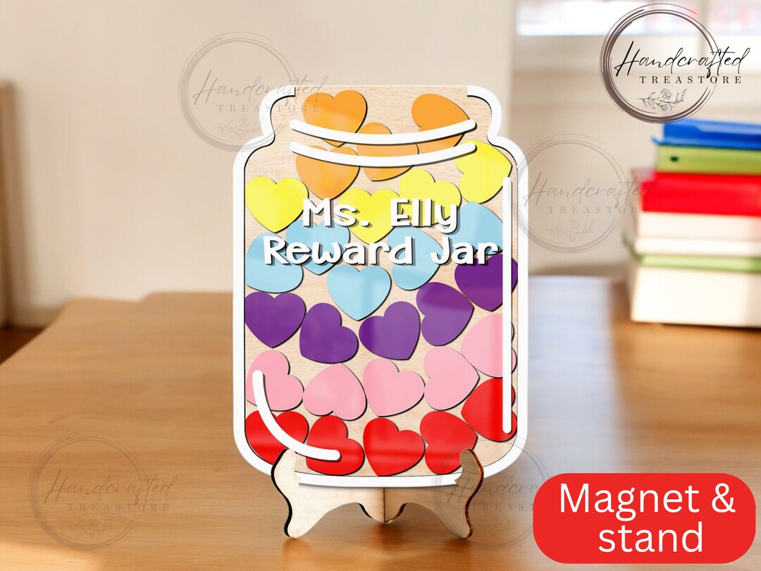 Custom Magnetic Star Reward Jar Classroom Behavior, Personalized Star ...
