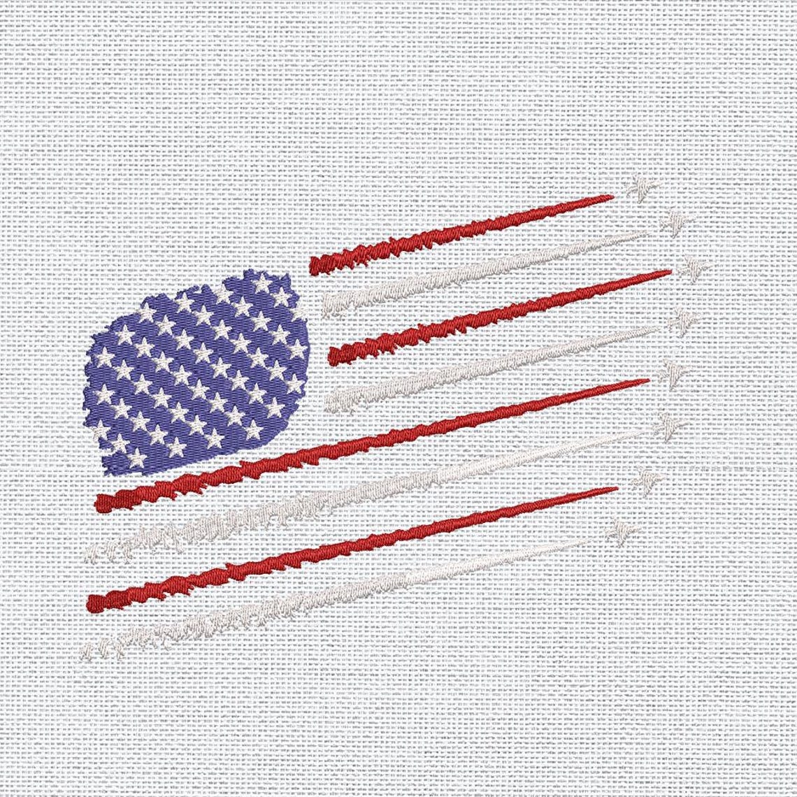 Fighter Jet Airplane American Flag Embroidery Design, Patriotic ...
