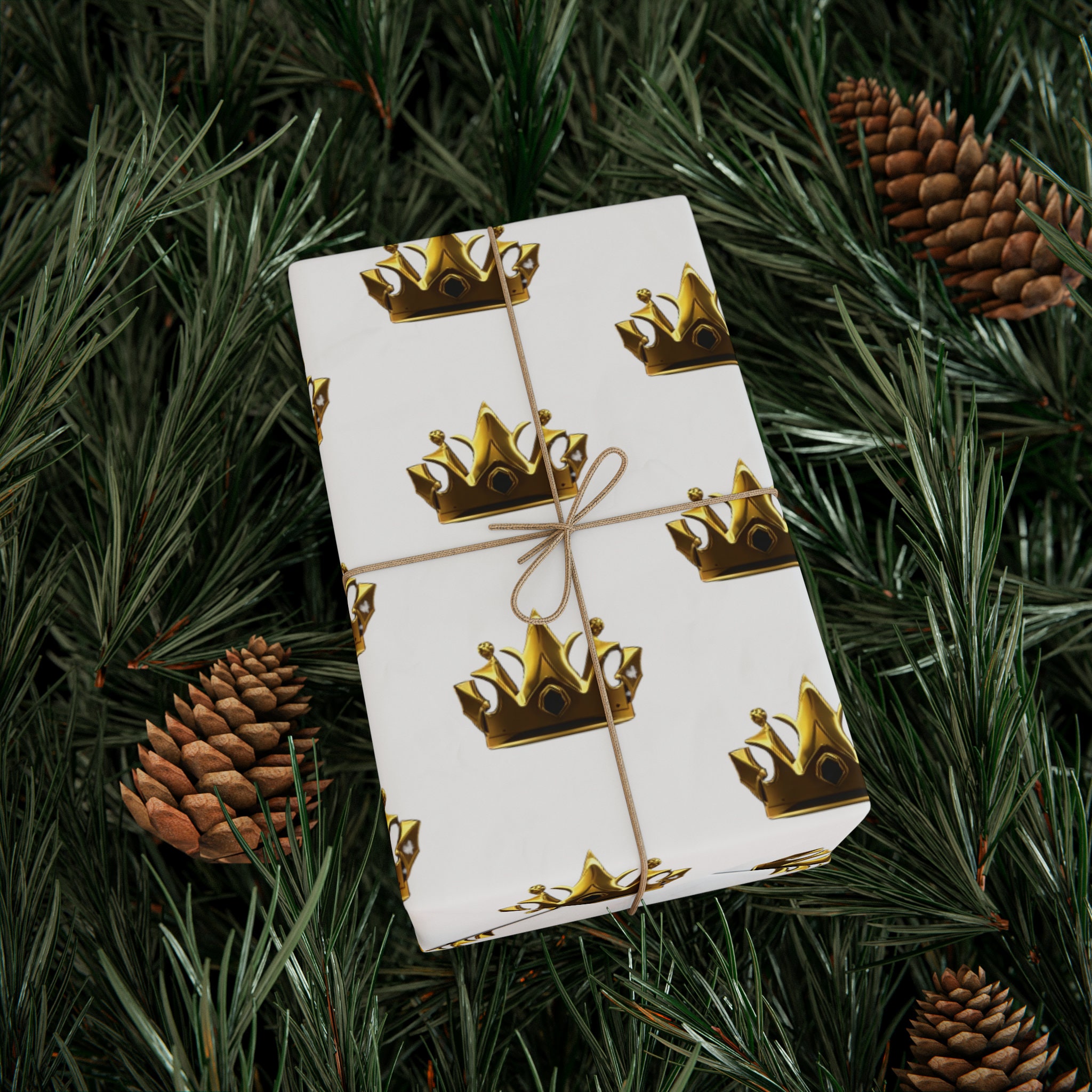 Royal Crown Wrapping Paper White - Etsy