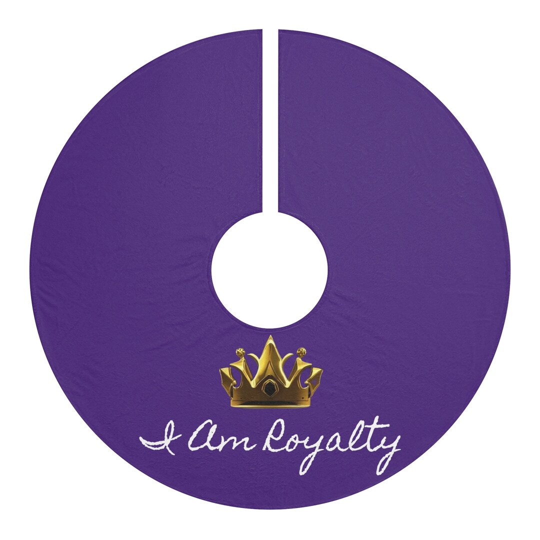 Royal Crown Christmas Tree Skirts I Am Royalty purple - Etsy