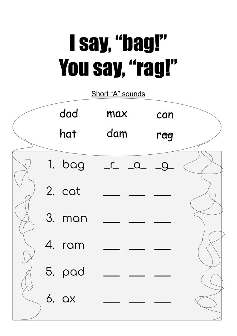 Phonics Matching End Sounds: Short Vowels - Etsy