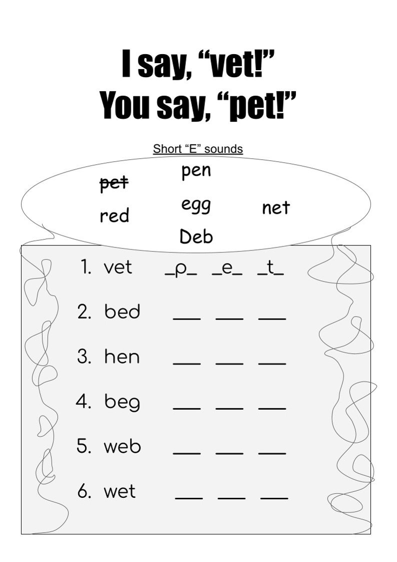 Phonics Matching End Sounds: Short Vowels - Etsy Canada