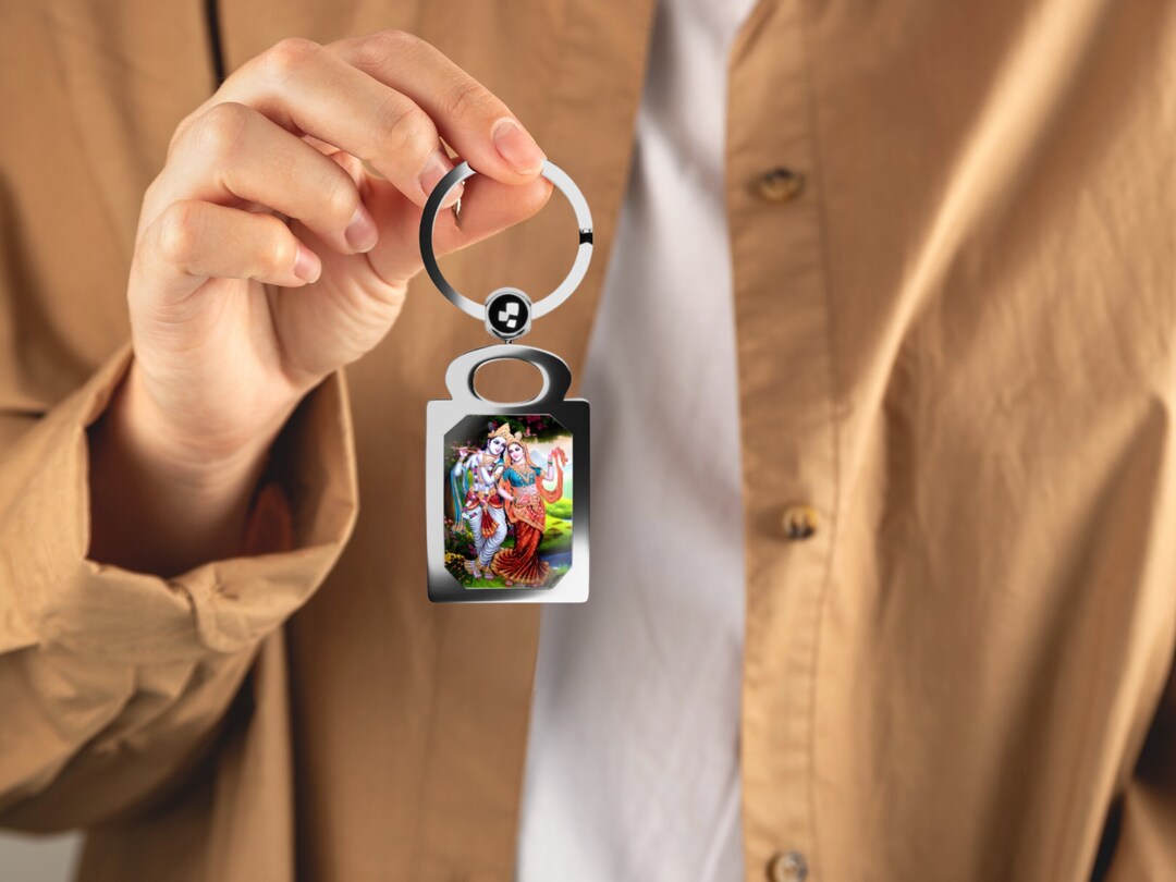 Radha Krishna Key Chain Radha Krishnalittle Krishnagift for - Etsy