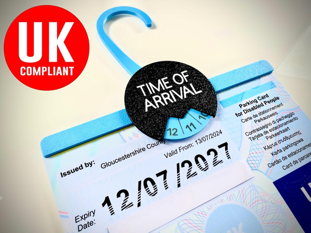 Magnetic Disability Badge Holder With Time Dial: UK & EU Compliant - Etsy