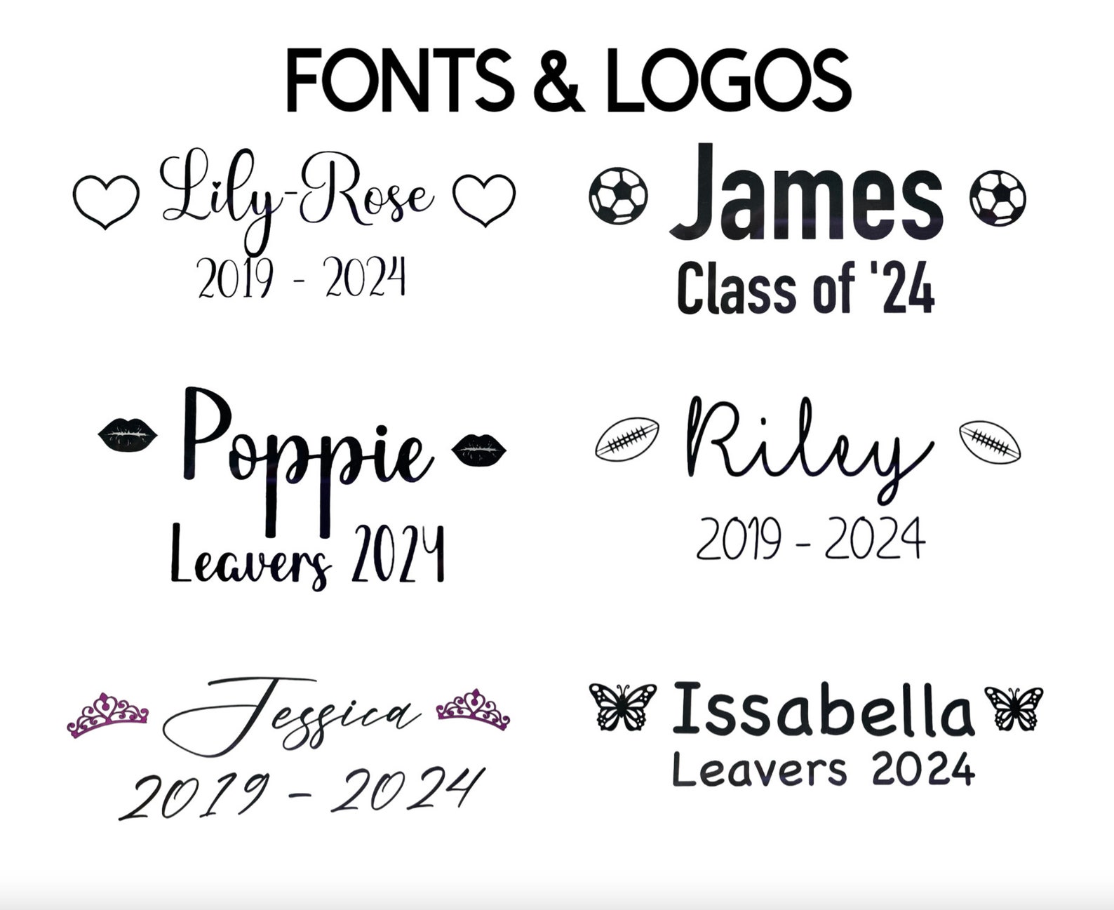 SCHOOL LEAVERS Personalised Leavers Shirt Iron on Decals , School ...