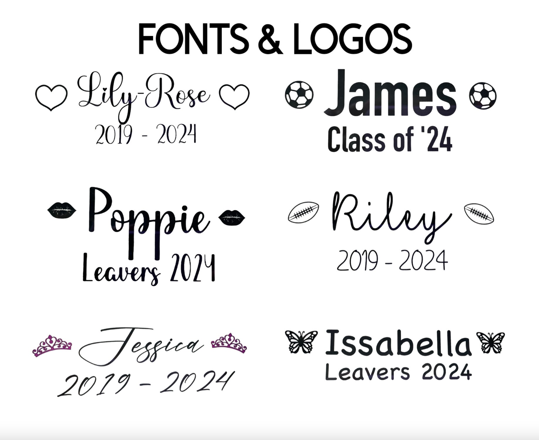 SCHOOL LEAVERS Personalised Leavers Shirt Iron on Decals , School ...