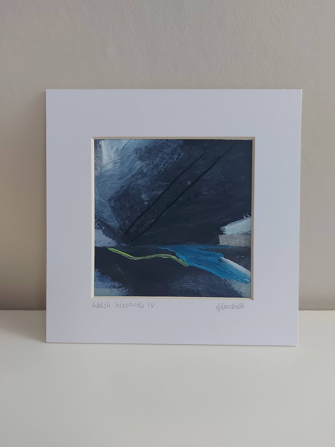 Welsh Wetlands IV. ORIGINAL Acrylic Abstract Landscape Painting, Signed ...