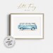 Light Blue Classic Car Print Printable Bundle of 6 Vertical Car Poster ...