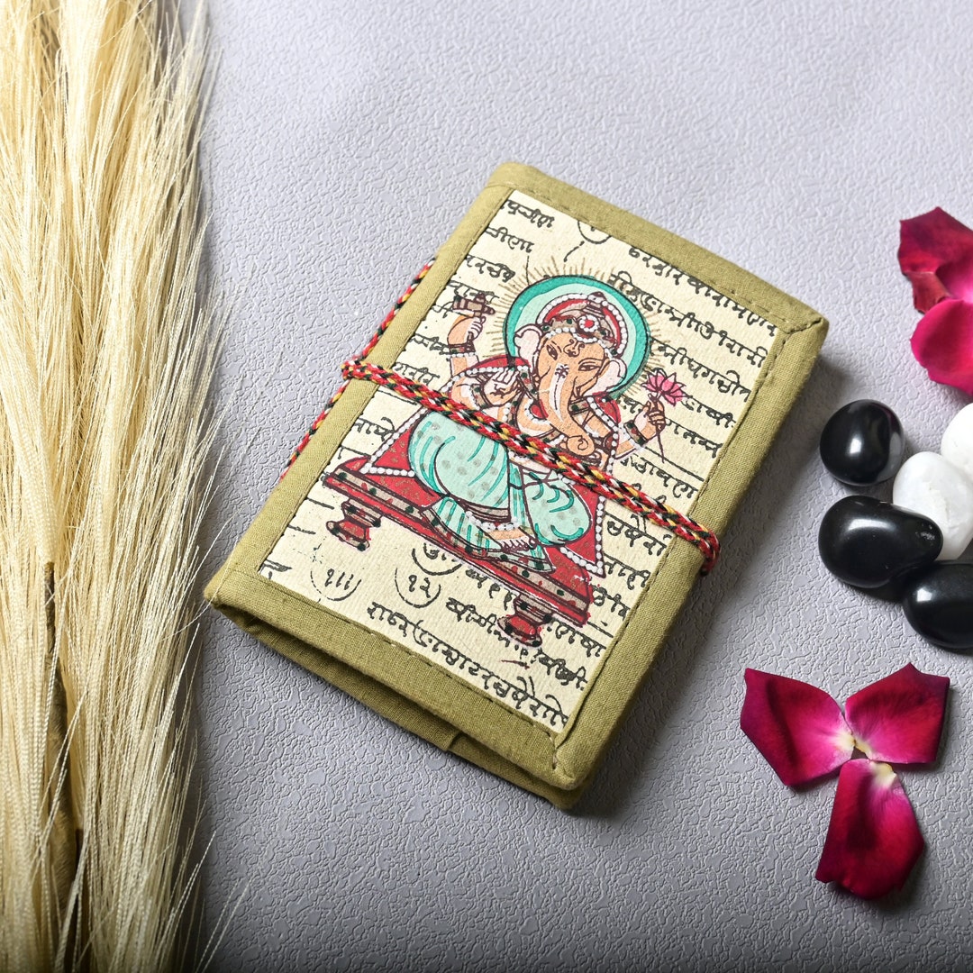 50 Pages of Elegance Ganesha Print Fine Paper Cloth Diary - Etsy