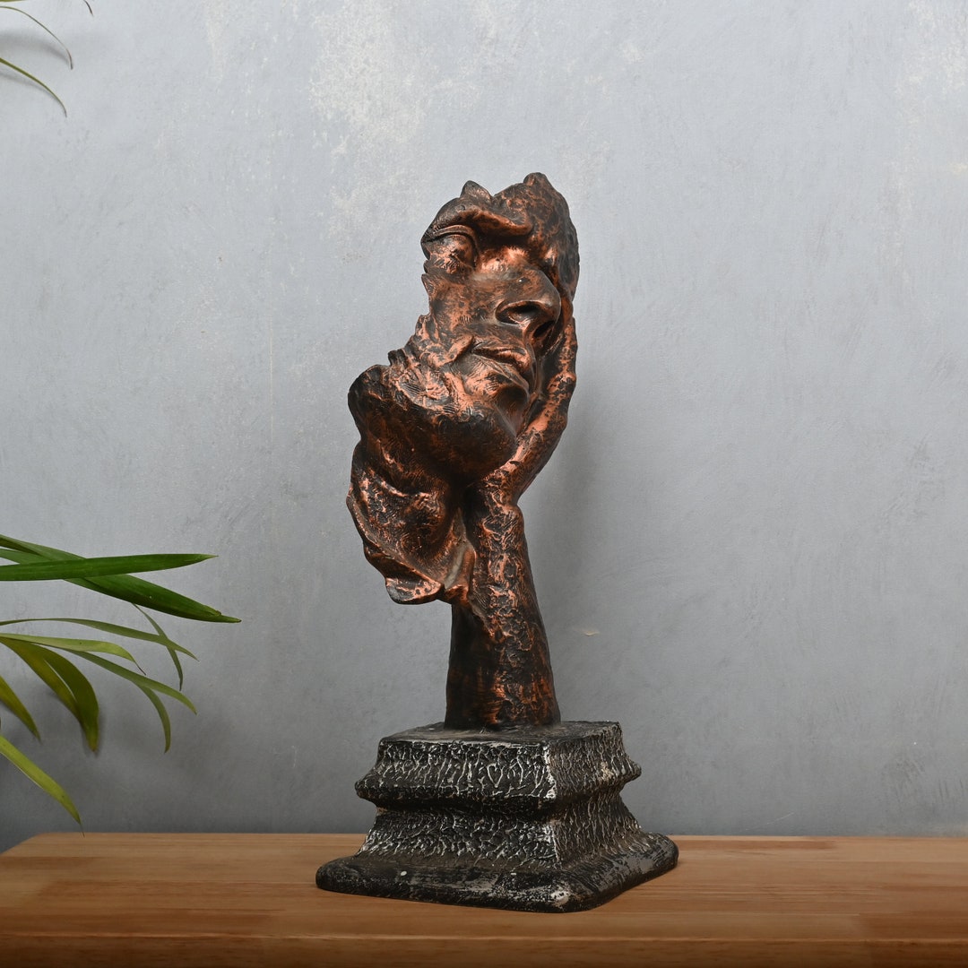 Polyresin Vintage Look Men's Face Sculpture Handcrafted Artistic ...