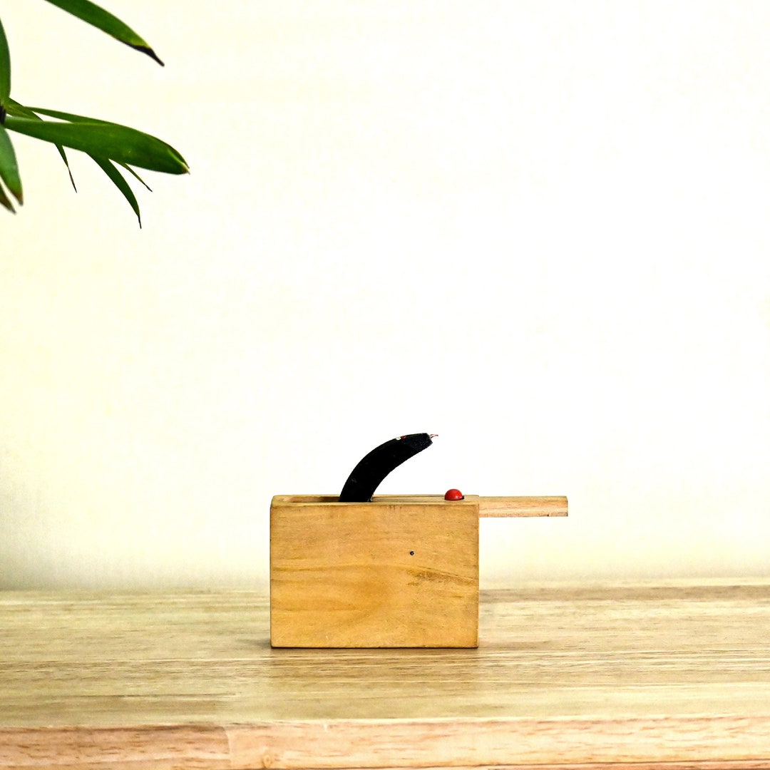 Snake Toy Wooden Box | Handcrafted Snake Shaped Secret Storage Box ...