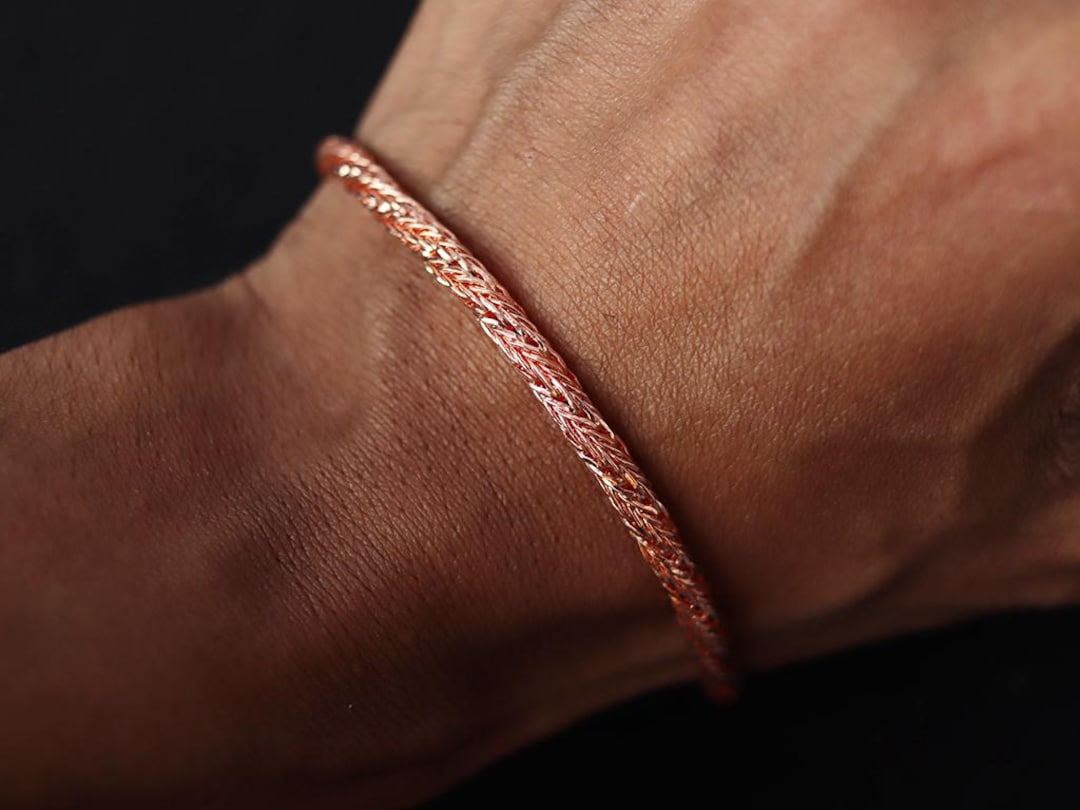 Pure Copper Chain Necklace, Pure Copper Flower Chain, Solid Copper ...