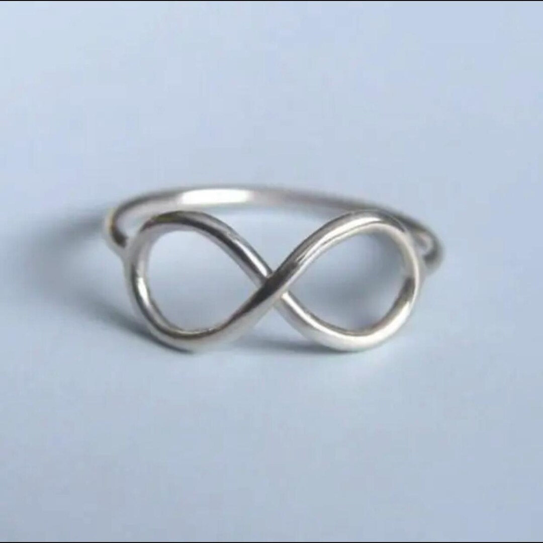 Infinity Ring, Pretty Silver Infinity Ring. Solid 925 Silver Infinity ...