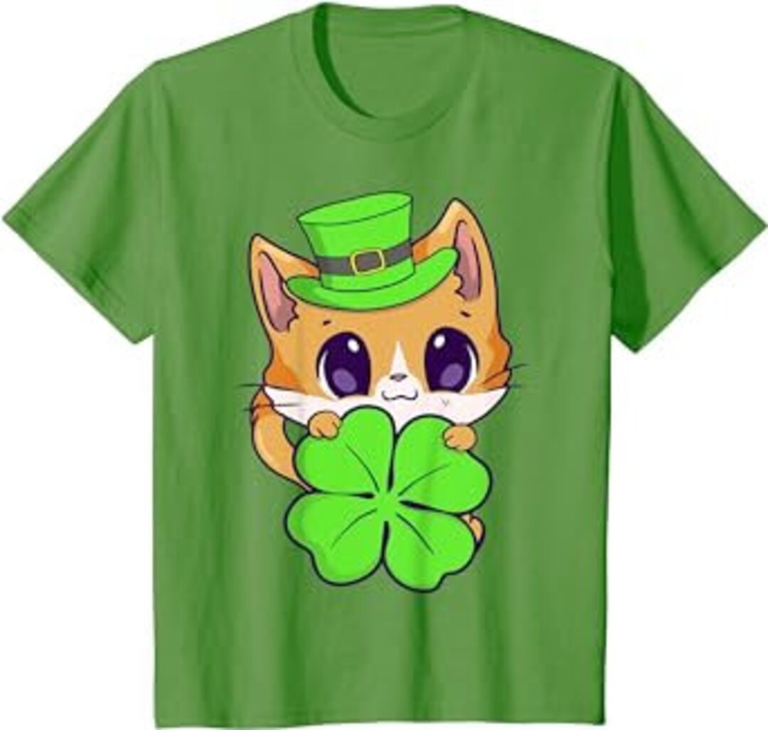 St Patricks Day Cat Shamrock Cool Png, Cat Leprechaun Png, Patrick's ...