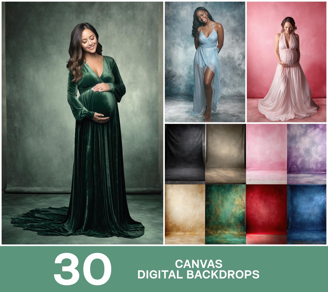 30 Canvas Digital Backdrops Portrait Studio Background Old Master ...