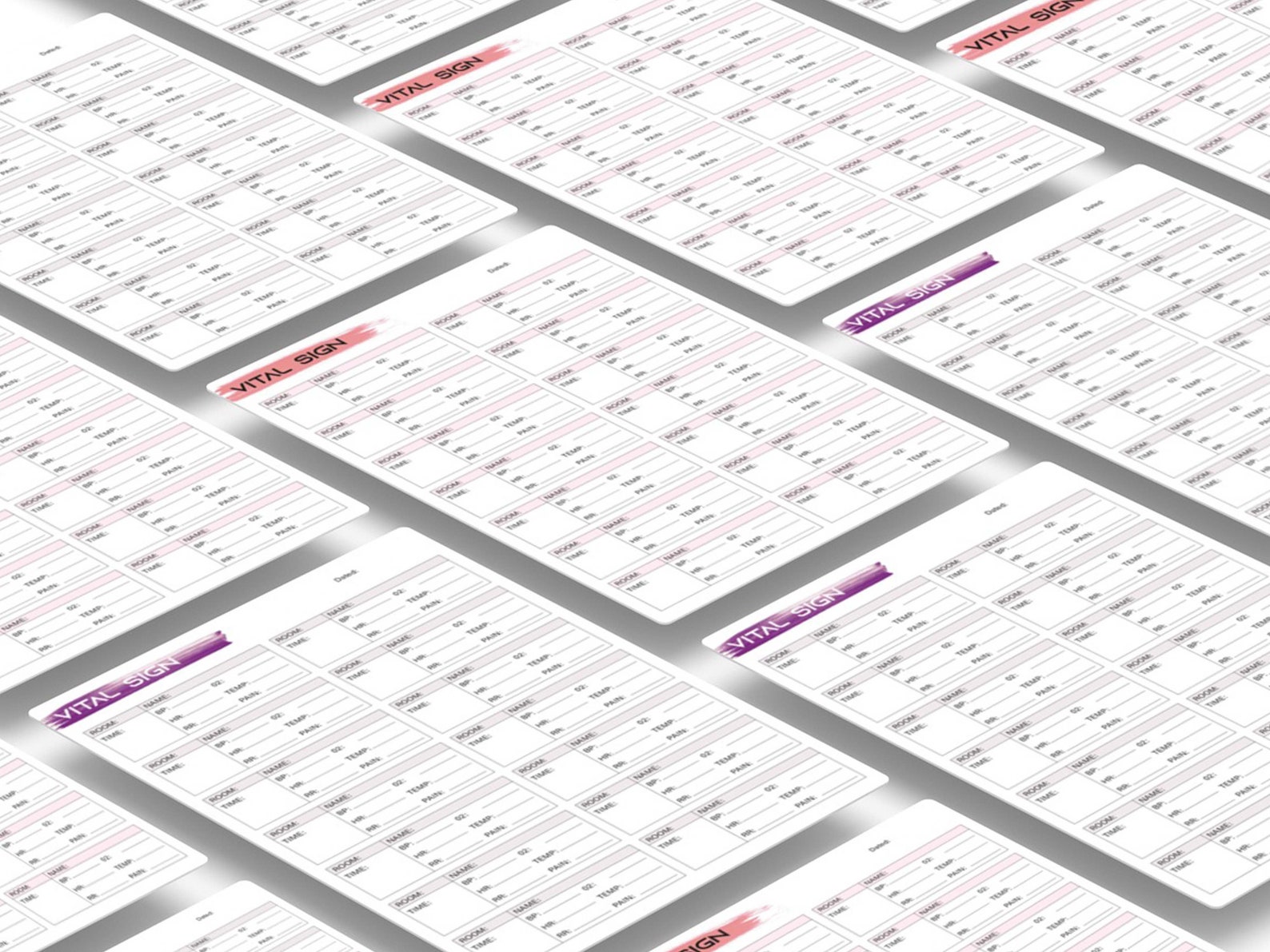 Printable Vital Sign Chart, Vital Sign Log, Vital Sign Tracker, Vital ...