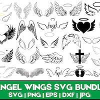 Guardian Angel SVG Bundle, Guard Angel PNG, Guardian Angel and Child ...