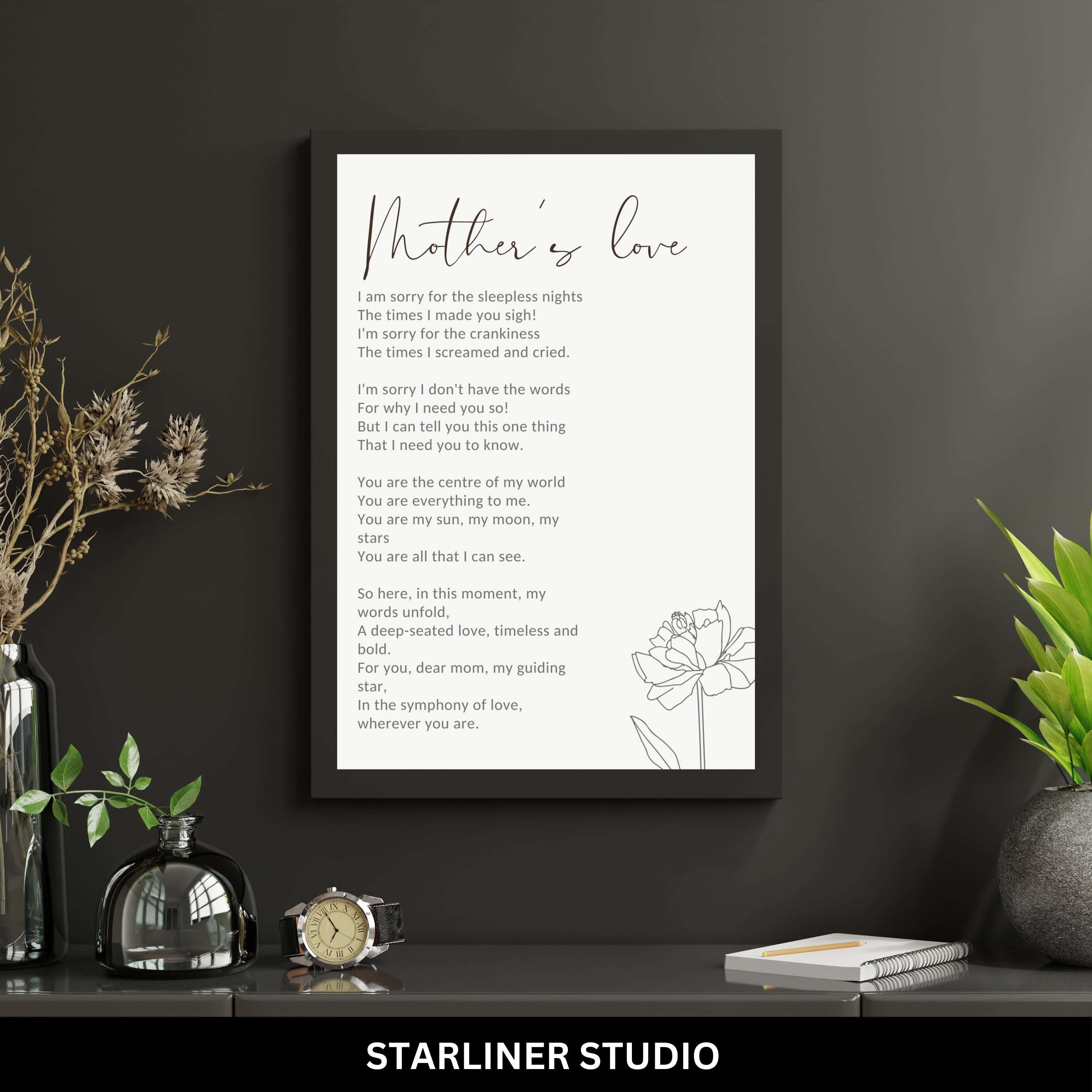 Mother Poem | Gift Printable Poem | Gift for Mom | Canva Editable ...