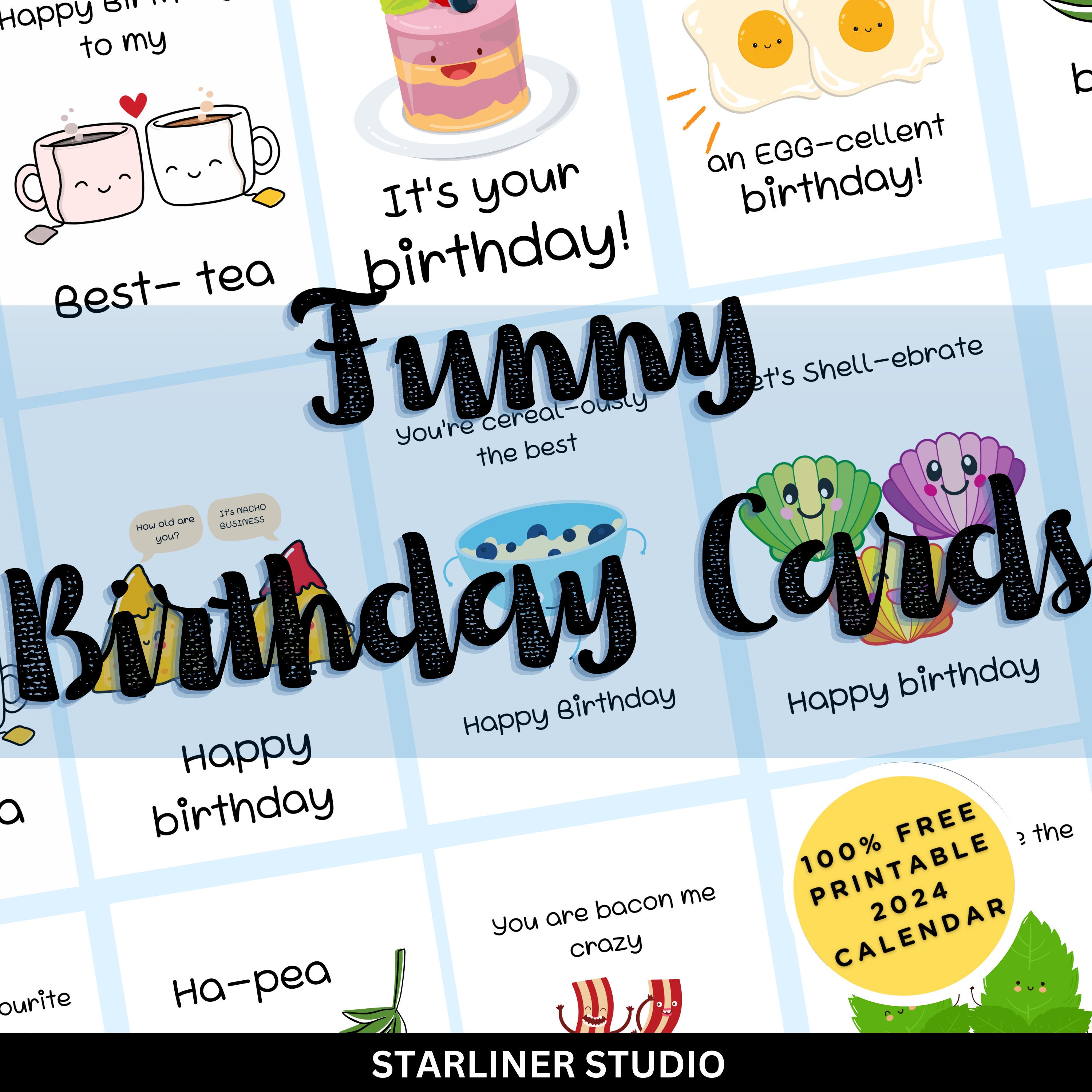 Funny Birthday Card INSTANT DOWNLOAD, Friend's Birthday, Canva Editable ...