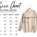 Gildan 18000 Size Chart, Two Versions, Gildan 18000 Unisex Size Guide ...
