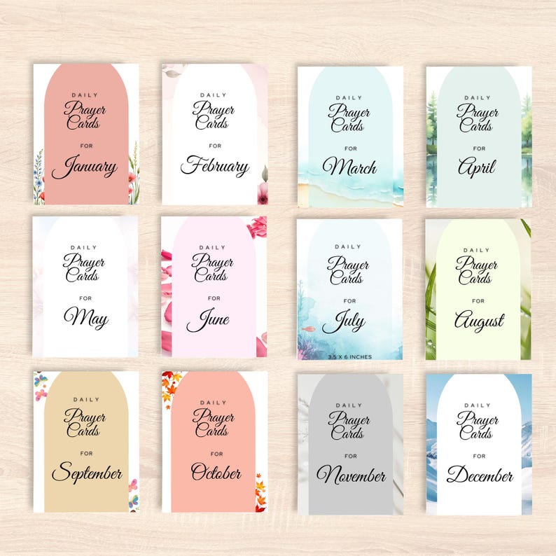 365 Daily Prayer Cards Mega Pack • Bible Inspiration• | Faith ...