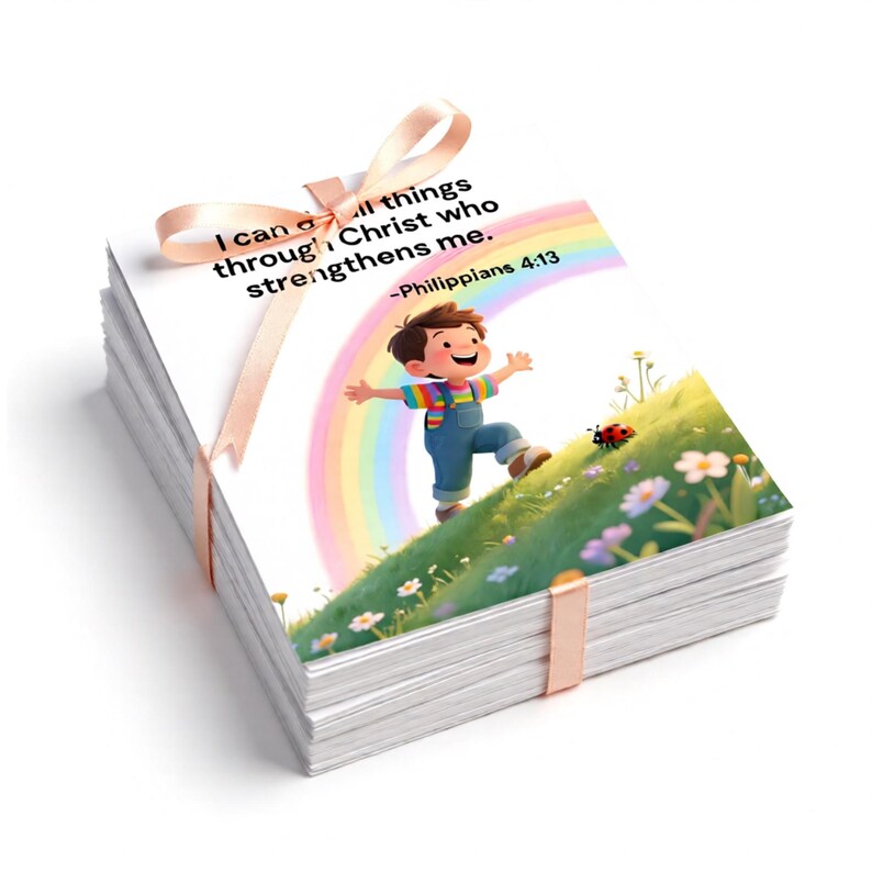 Illustrated Bible Memory Verse Cards for Kids • Printable Scripture ...