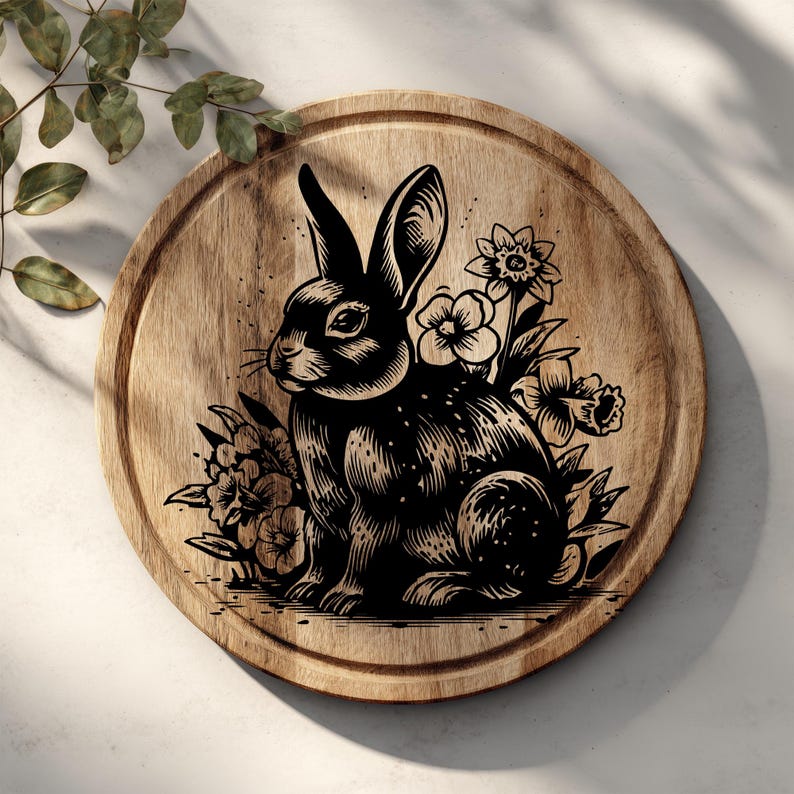 Easter Bunny SVG Laser Engraving Files Bundle | 3D Illusion Cutting ...