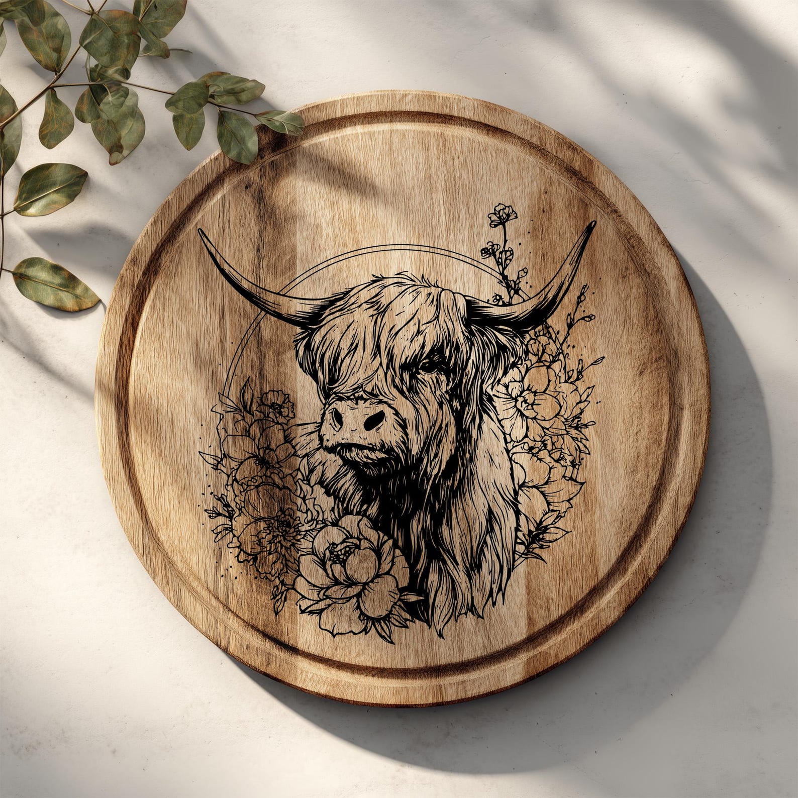 Cottagecore Charcuterie Board SVG, Cutting Board Digital File, Cheese ...