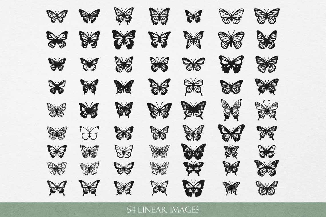 Butterfly Svg, Butterflies Clipart, Butterfly Line Art Svg Clipart ...