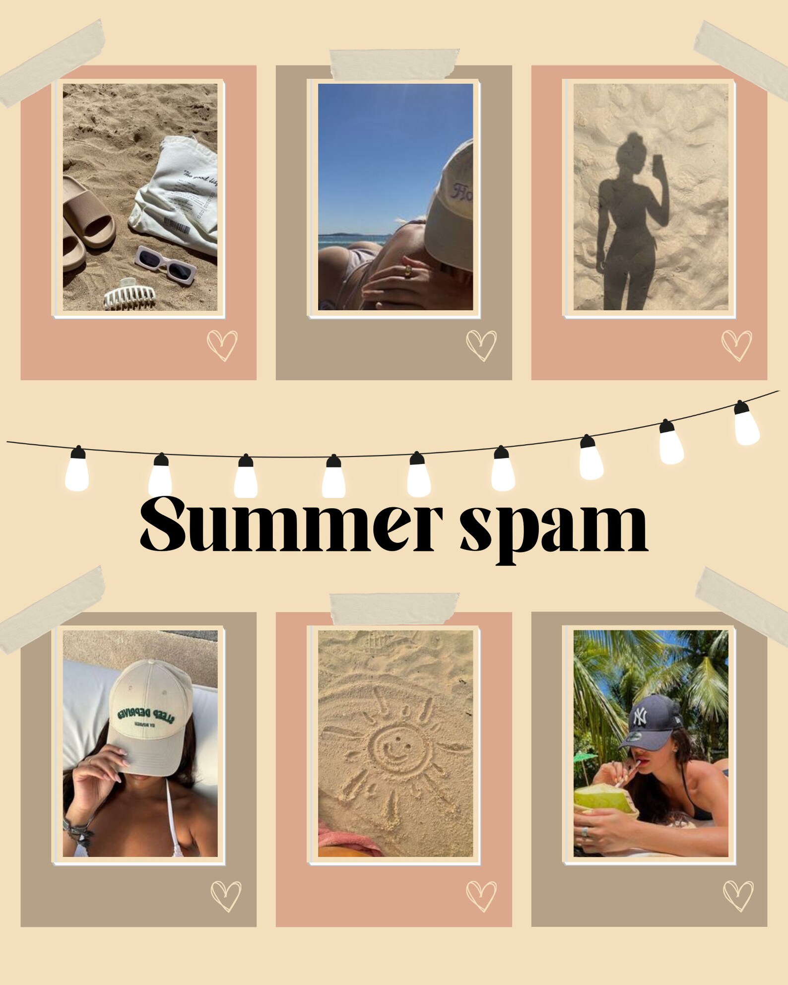 Polaroid Collage Template - Etsy