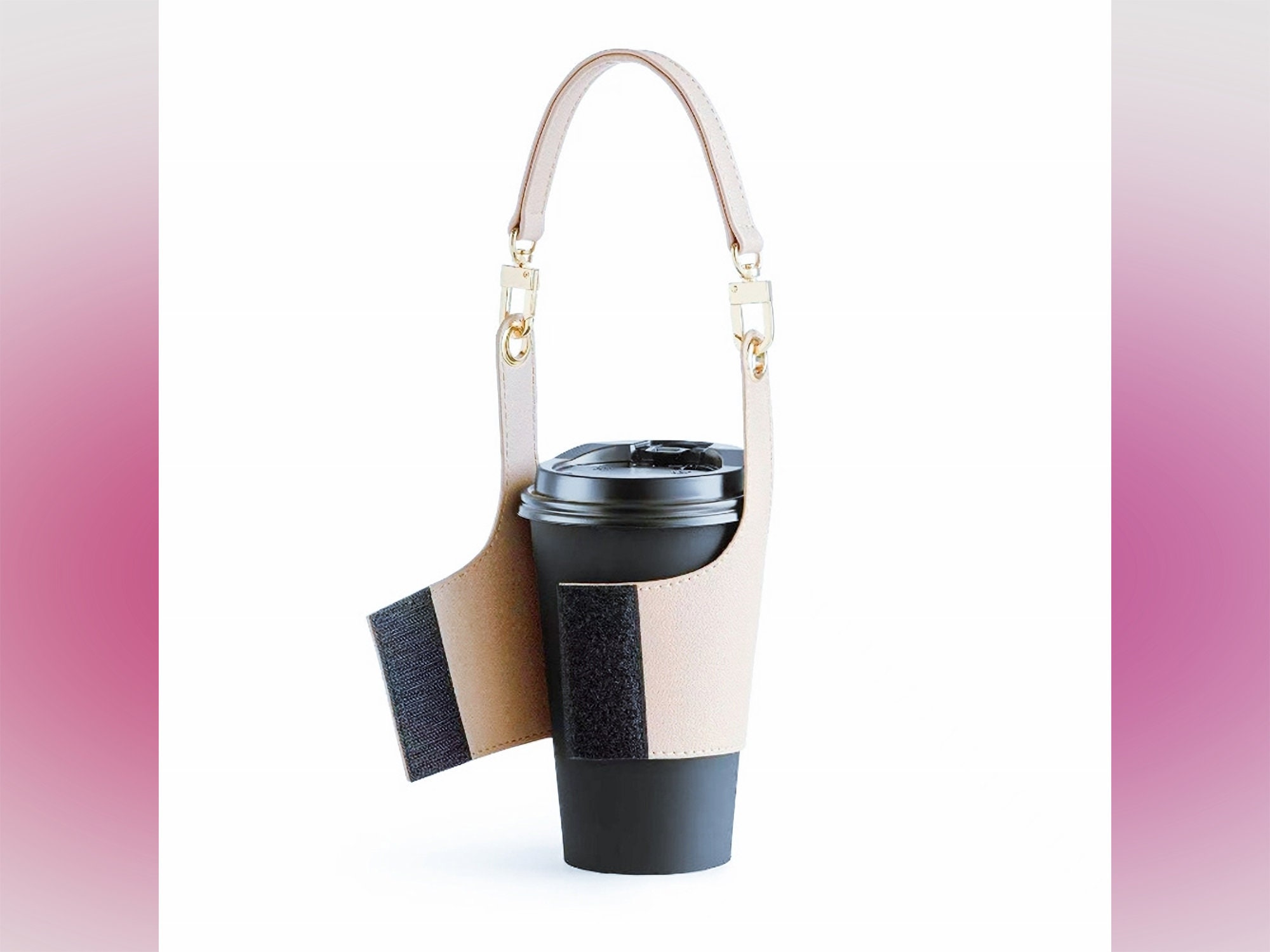 Custom Coffee Cup Carrier With Hand Strap Personalized - Etsy