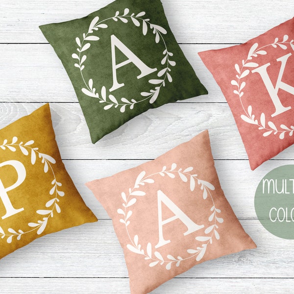 Monogram Pillow - Etsy