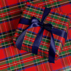 Plaid Wrapping Paper Vintage Christmas Plaid Tartan Gift Wrap Tartan ...