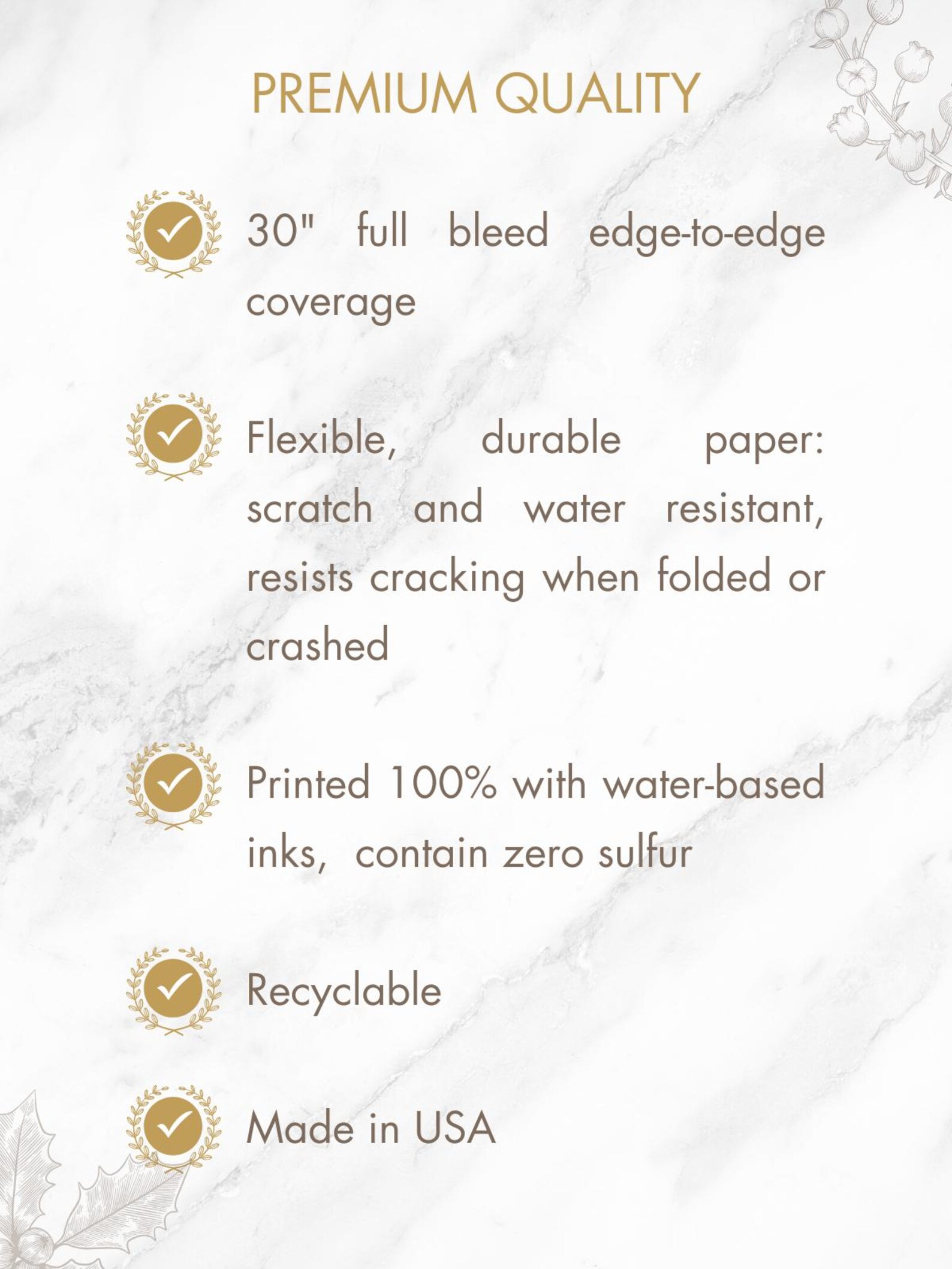 Blue Watercolor Shells Wrapping Paper Elelgant Blue Wrapping Paper Luxury Vintage Wrapping Paper ...