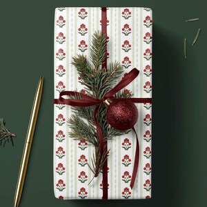 Cottagecore Christmas Wrapping Paper Farmhouse Christmas Wrapping ...