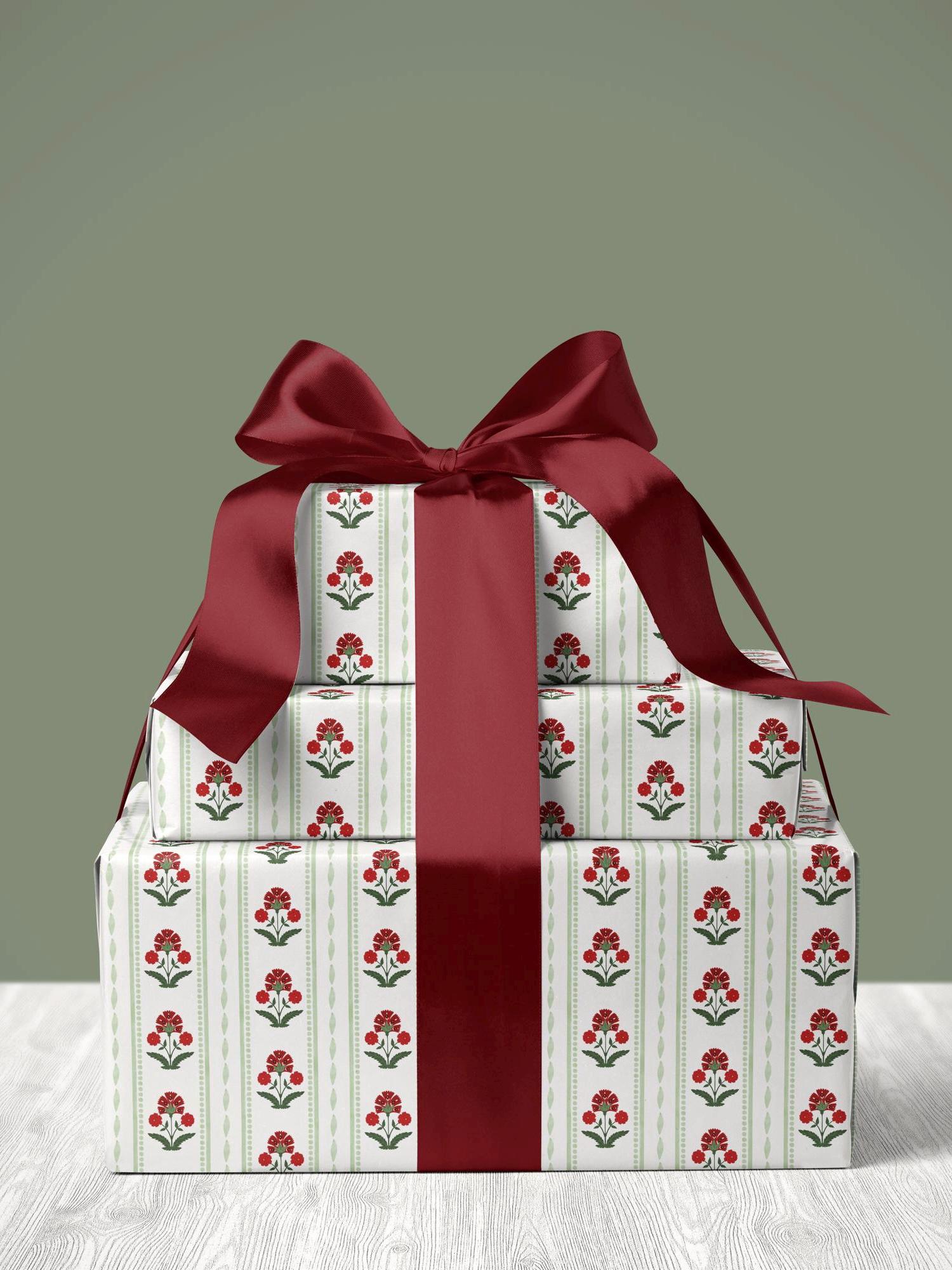Cottagecore Christmas Wrapping Paper Farmhouse Christmas Wrapping ...