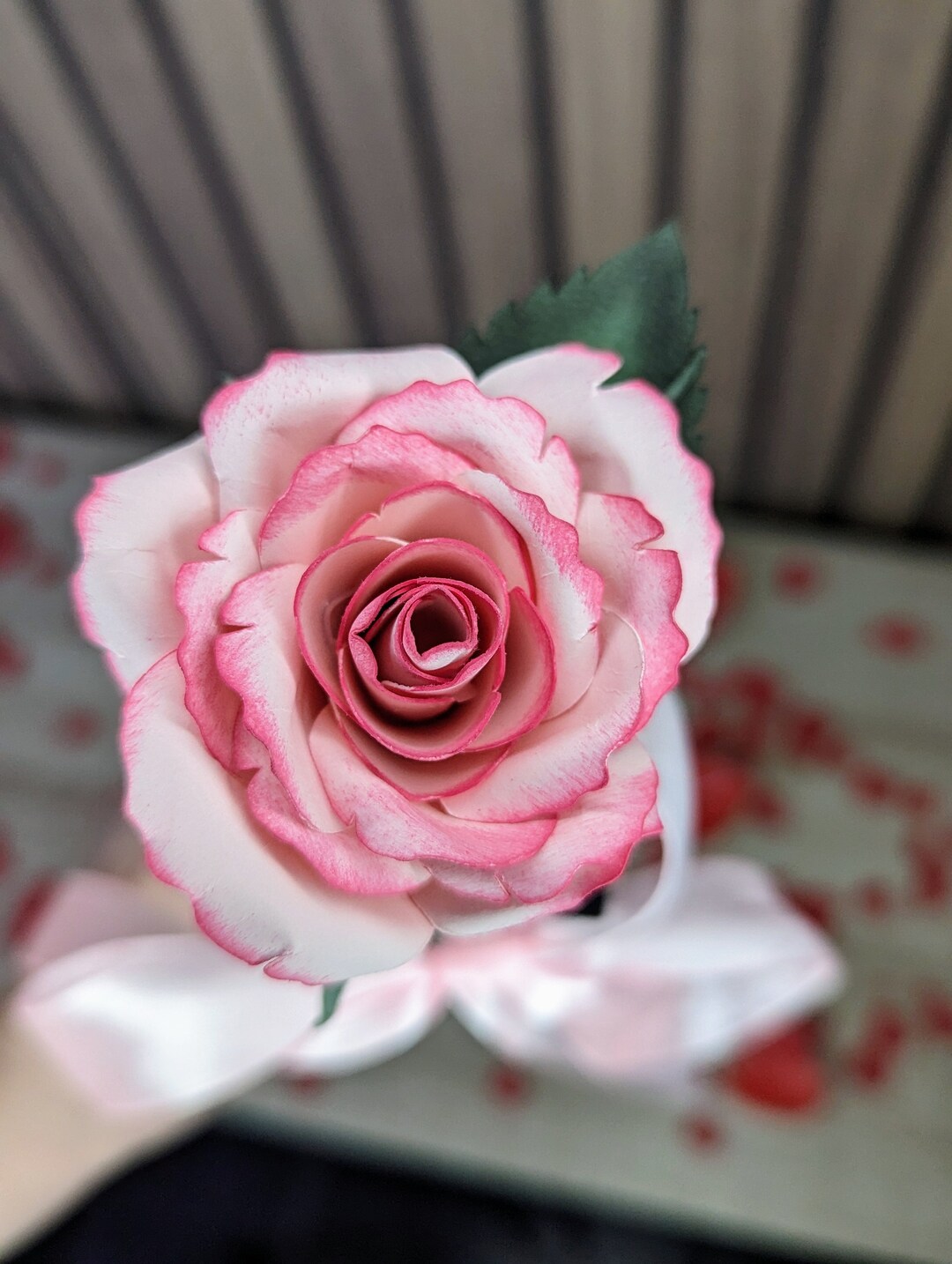 Handmade Paper Rose / Valentine's Gift/ First Wedding Anniversary Gift ...