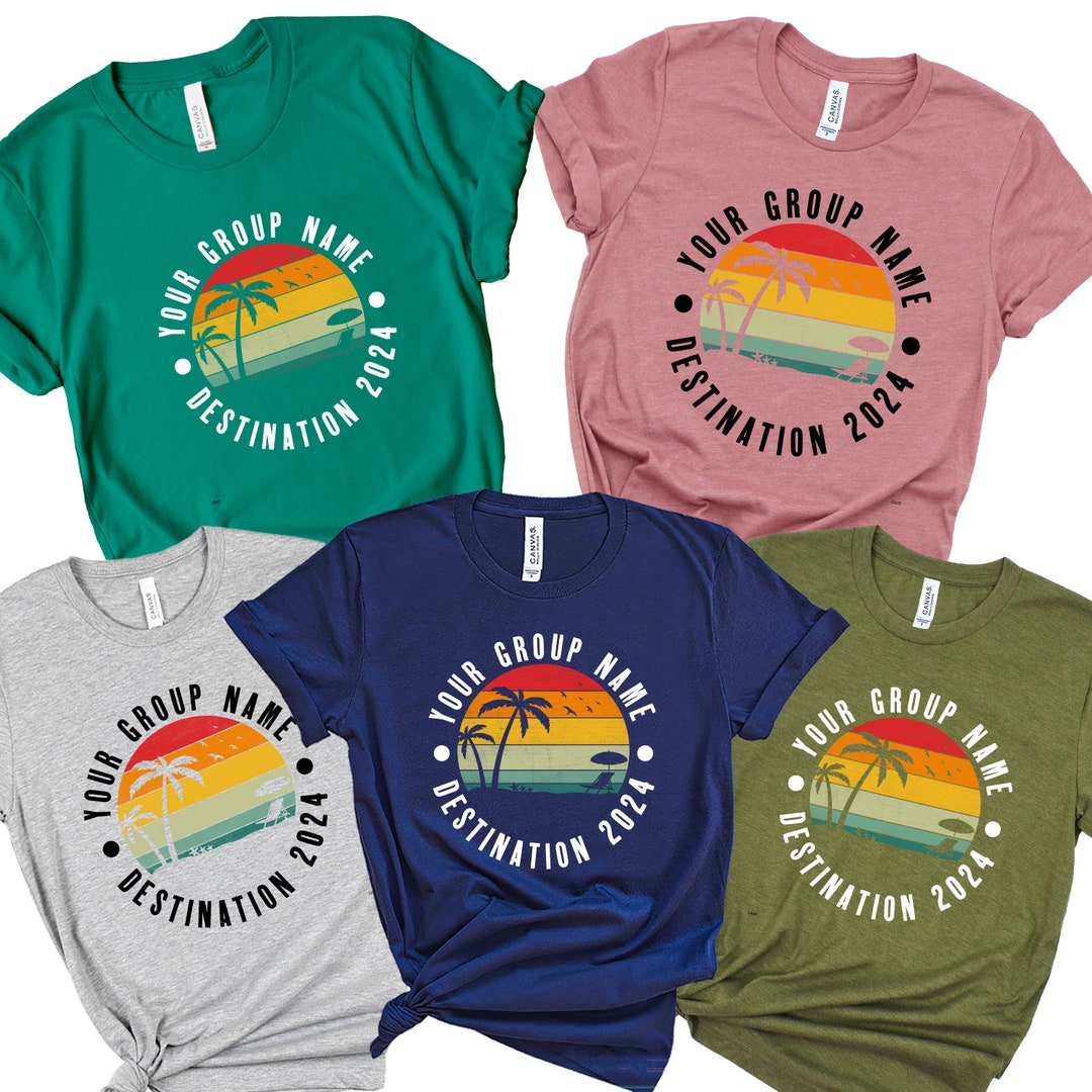 Custom Group Tour Shirts, Custom Family Vacations Shirts, Personalized ...