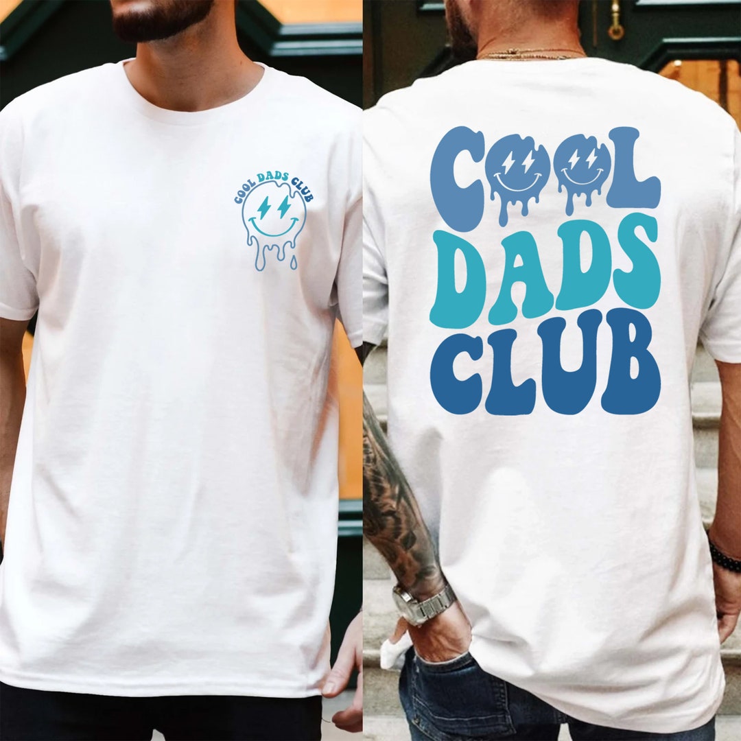 Cool Dads Club Shirt Front and Back Printed , Bella Canvas Cool Dad ...