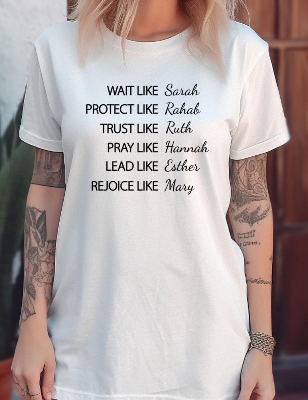 Wait Like Sarah Protect Like Rehab Trust Like Ruth Shirt,christian ...